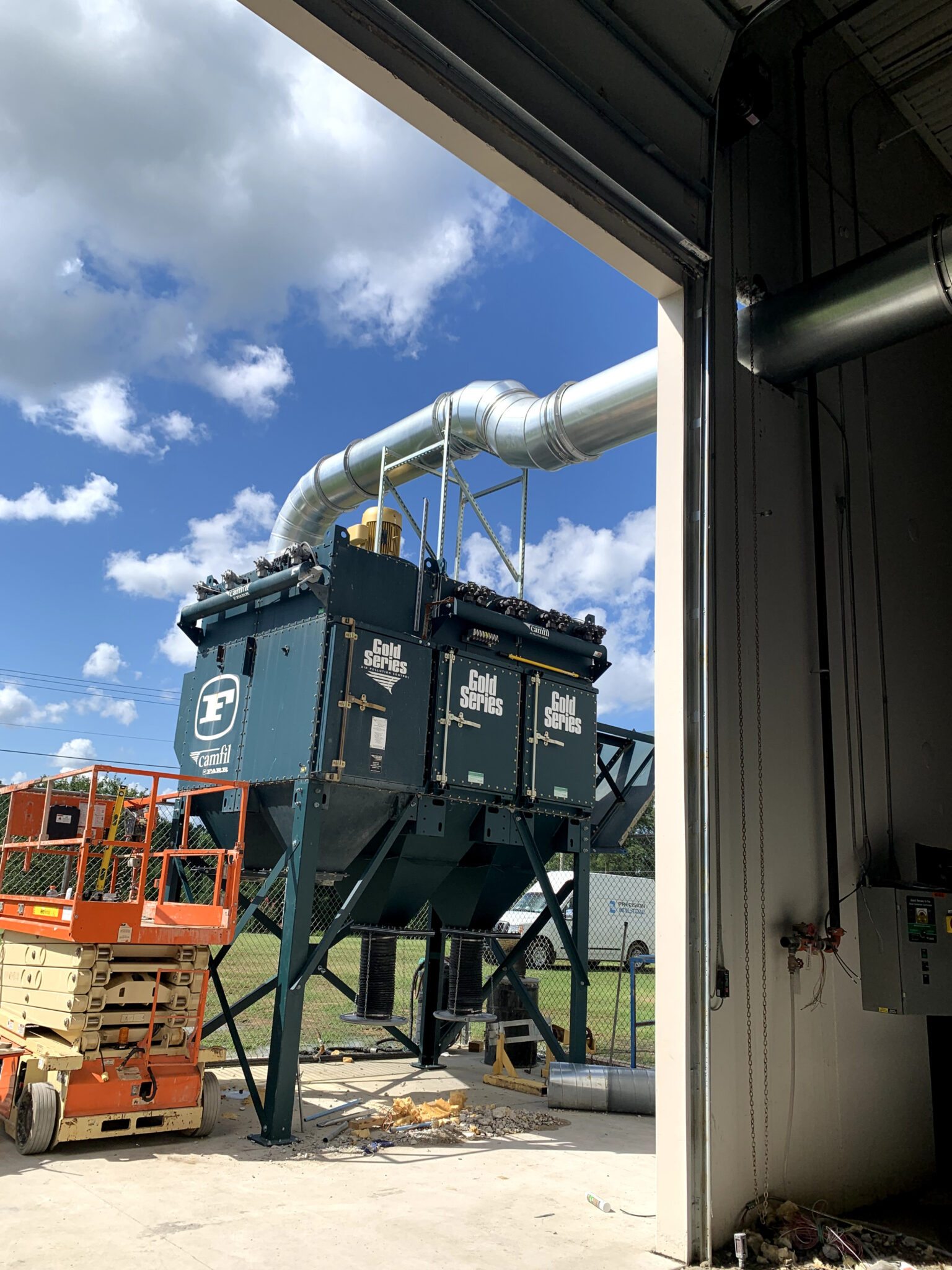 Fiberglass Dust Collector Expansion – Precision Industrial Services, Inc